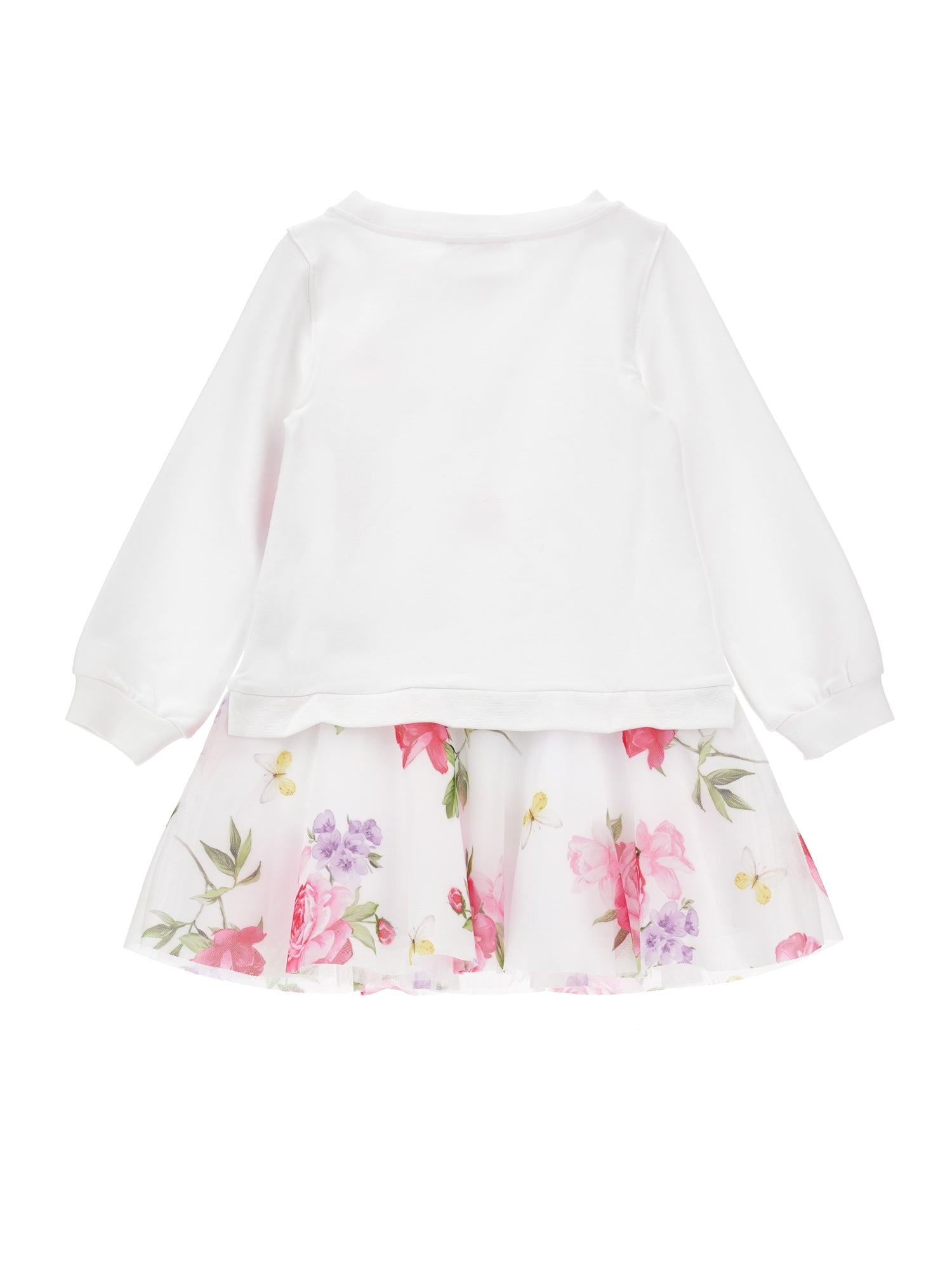 Girls White Flower Dress