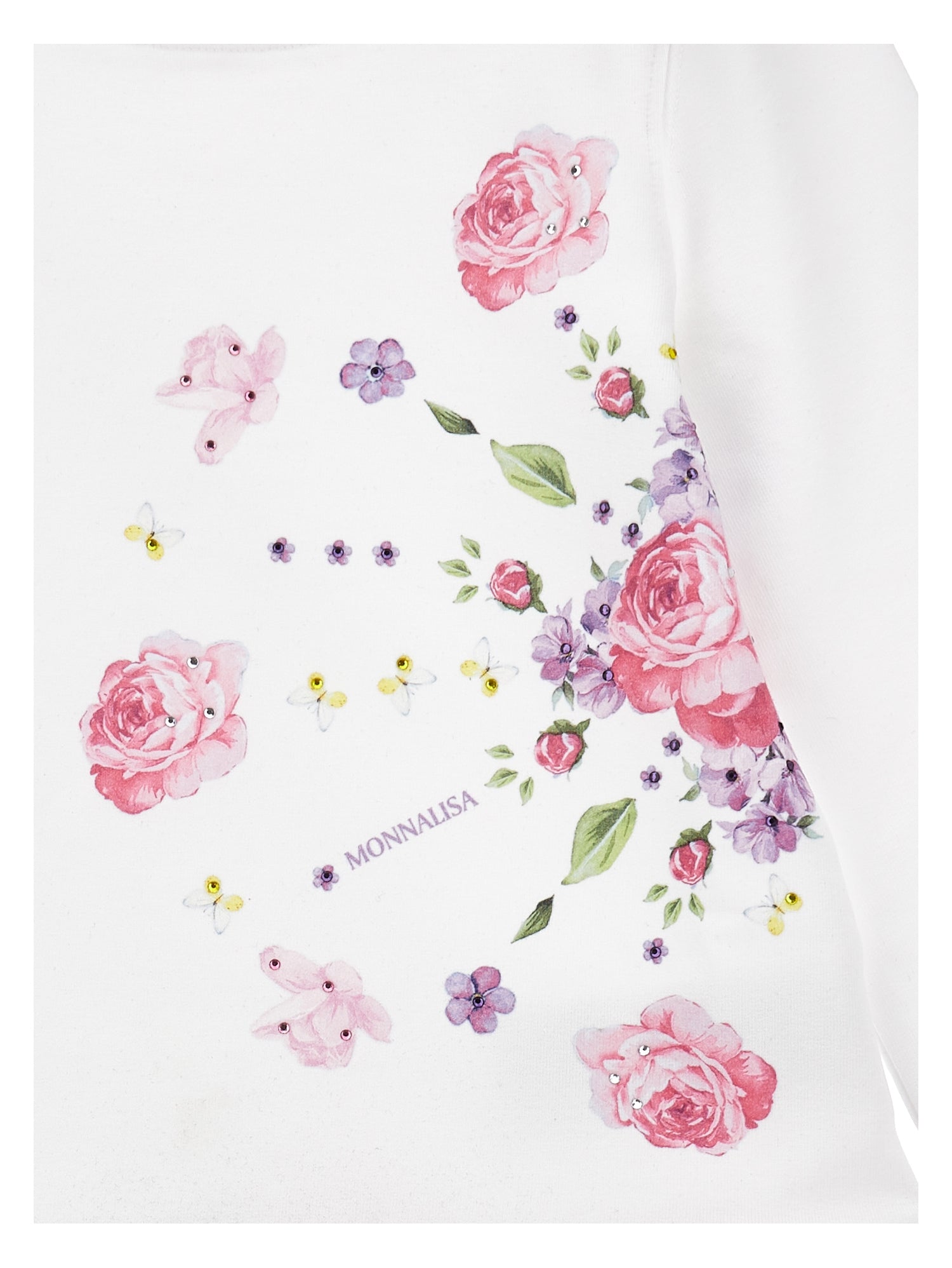 Home Monnalisa Girls White Flower Dress