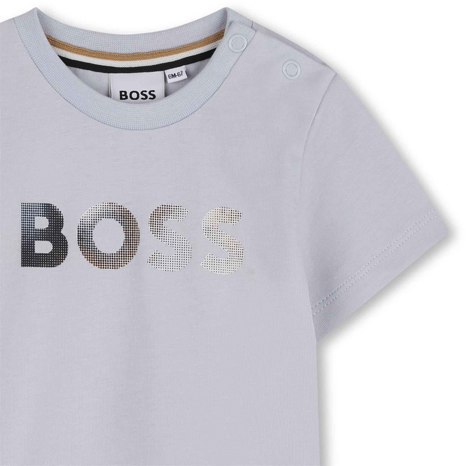 Boys Grey Logo T-Shirt