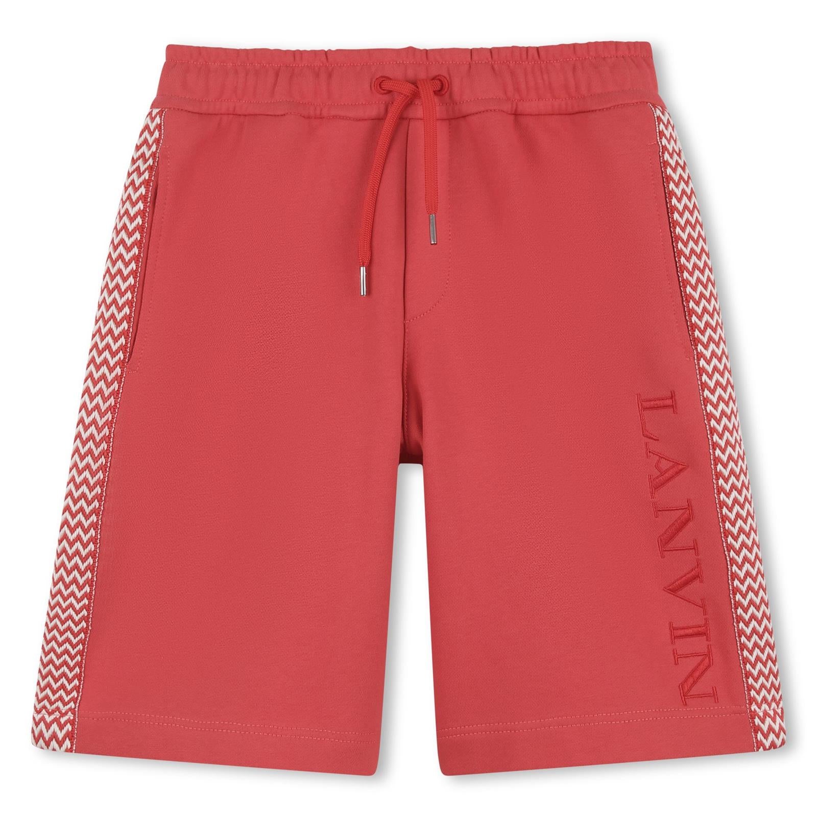 Home Lanvin Boys Red Logo Shorts