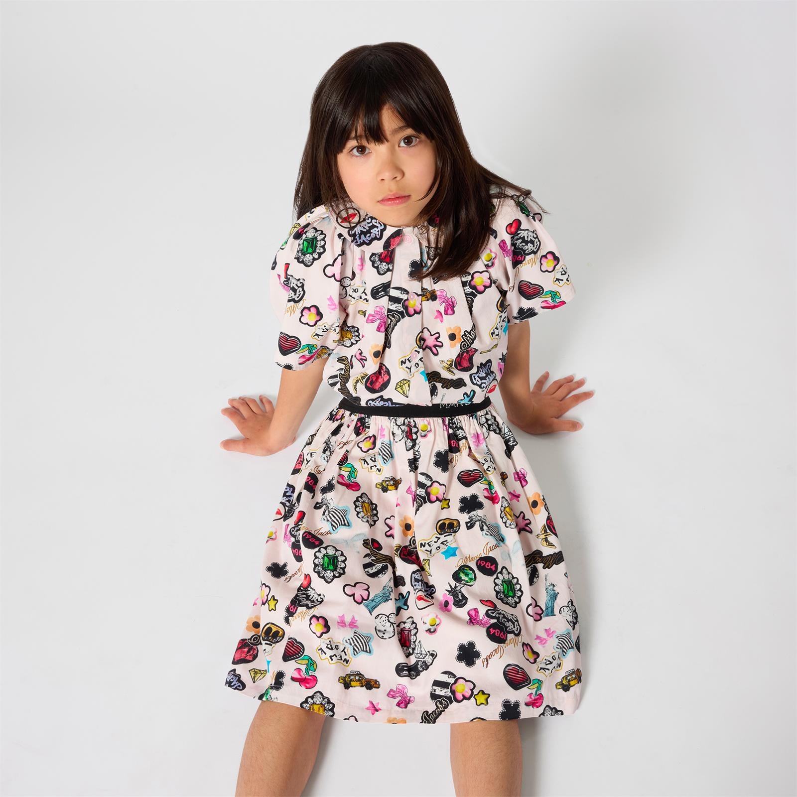 Home Marc Jacobs Girls Pink Printed Blouse